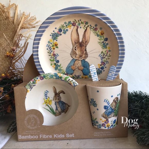 Disney | Kitchen | Beatrix Potter Peter Rabbit Bamboo Kids Dining Set ...
